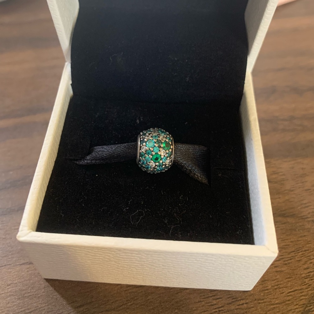 Pandora Sky Mosaic Pave Sterling Silver Charm - Gem